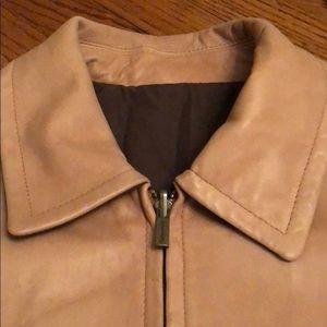 expedtion | Jackets & Coats | Reversible Tan Genuine Leather Bomber ...